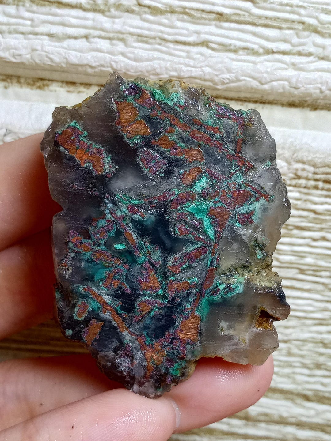 Slab Aquadite Chrysocolla>>blue Native Copper Gemsilica Bacaan. Blue ...