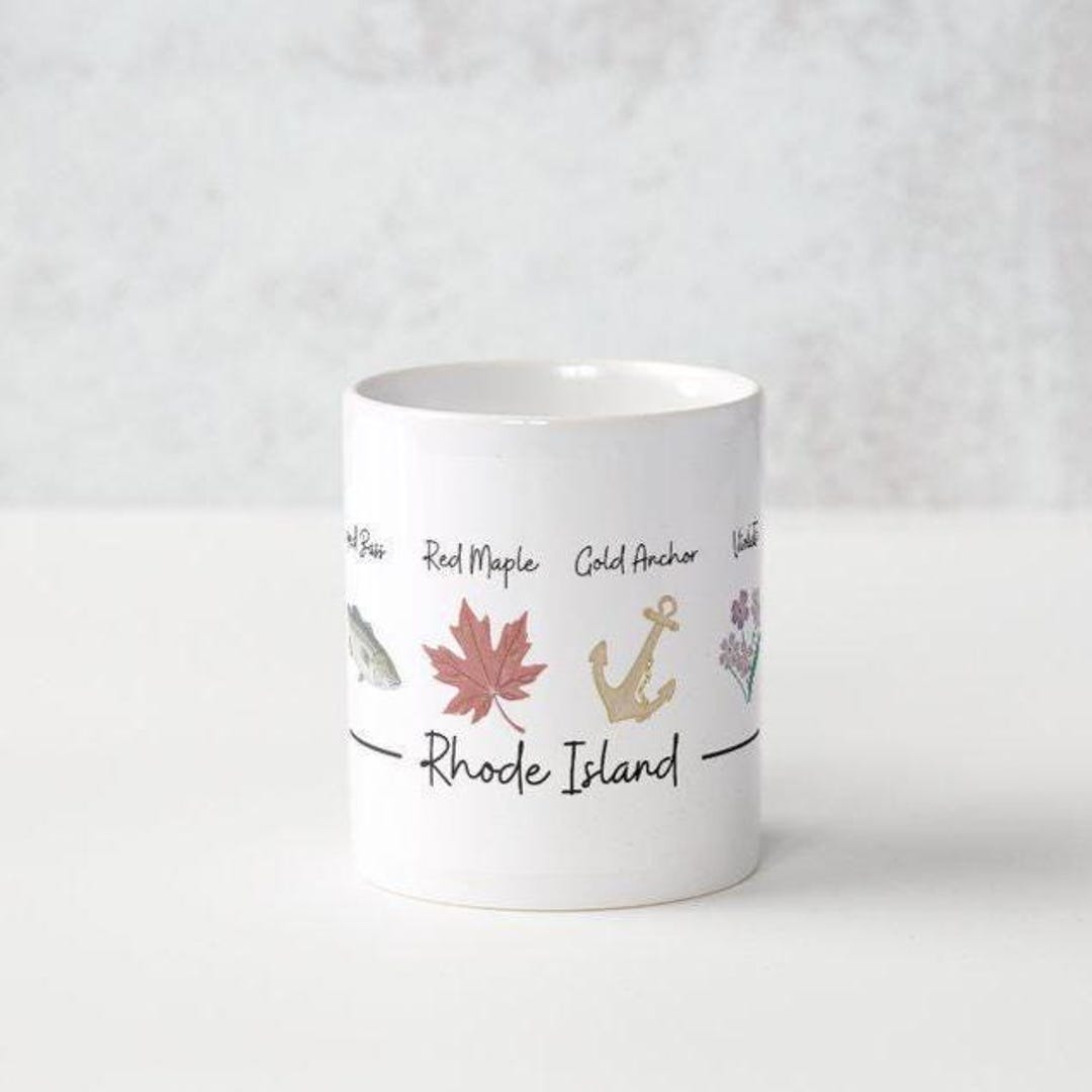 Mug - Rhode Island State Symbols - Etsy