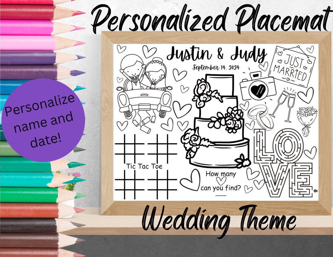 Kids Wedding Activity Sheet| Married| Kids Marriage Themed Worksheet ...