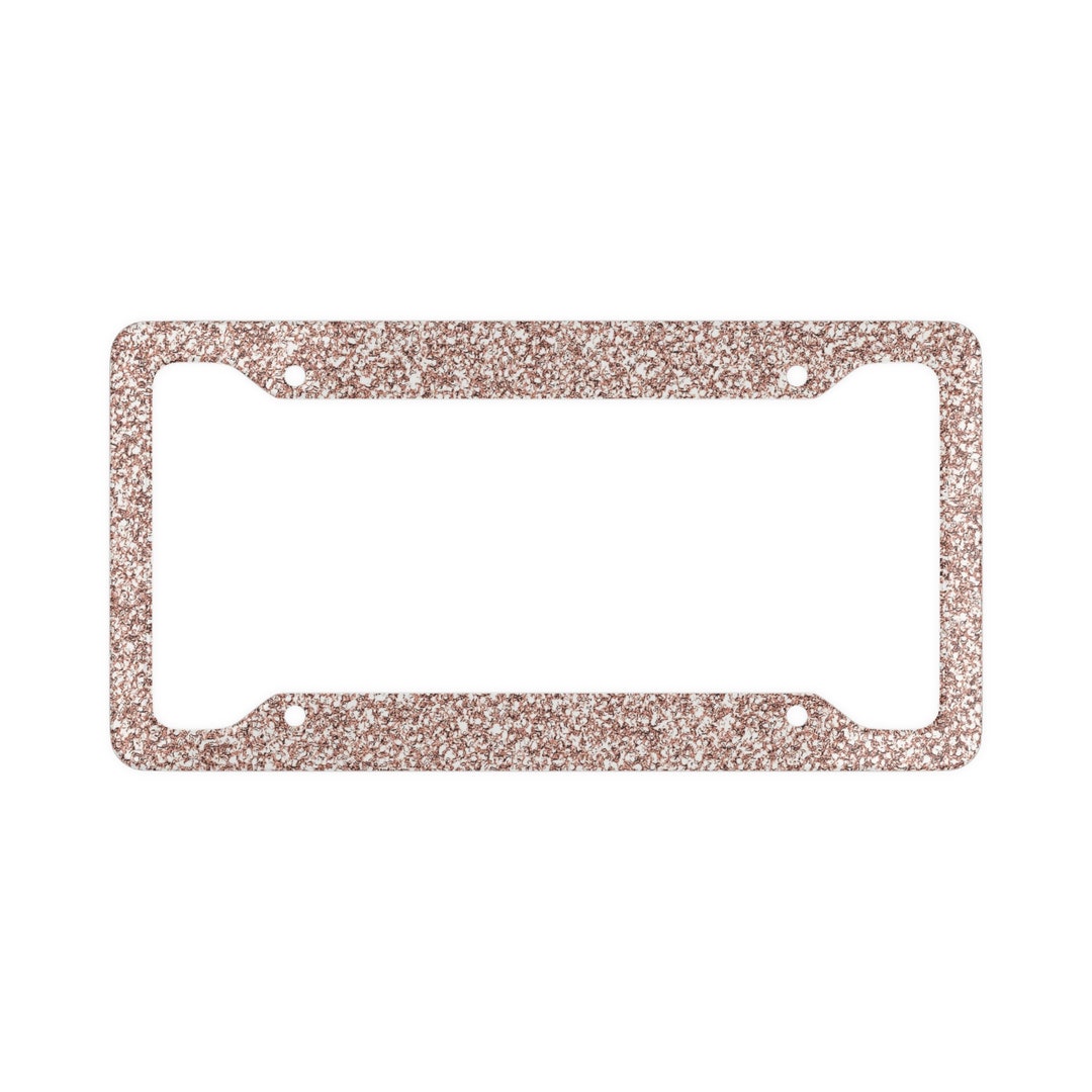 Elegant Rose Gold License Plate Frame Luxurious Car Accessory - Etsy