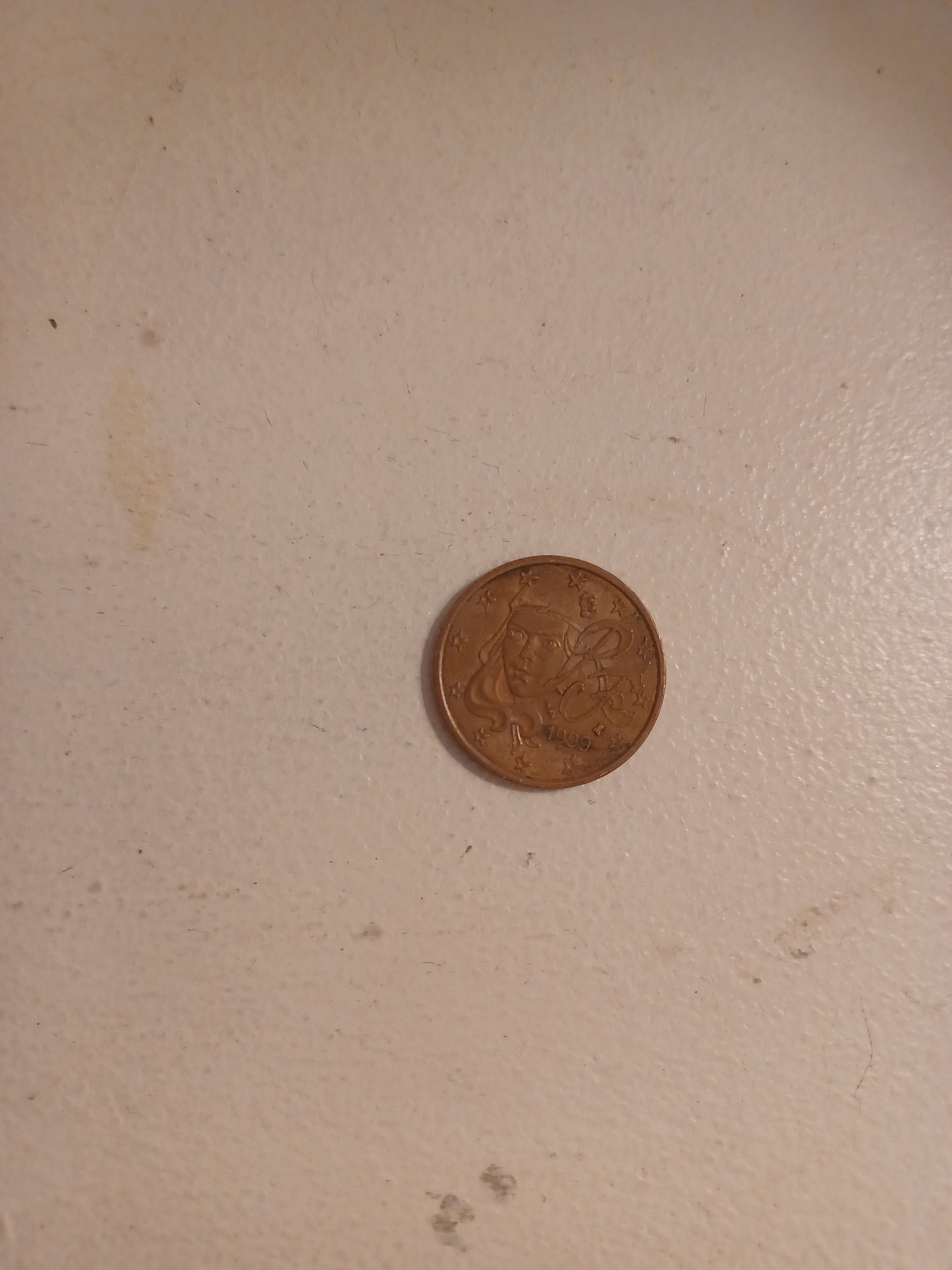 Zeldzame Munt Van 5 Cent Uit Frankrijk 1999. Rare Coin From France 1999 ...