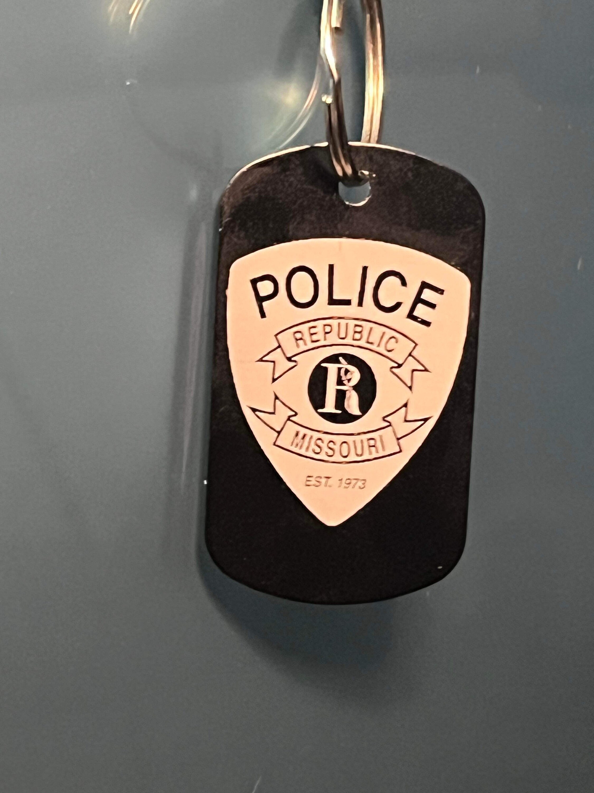 Police Badge Keychain - Etsy