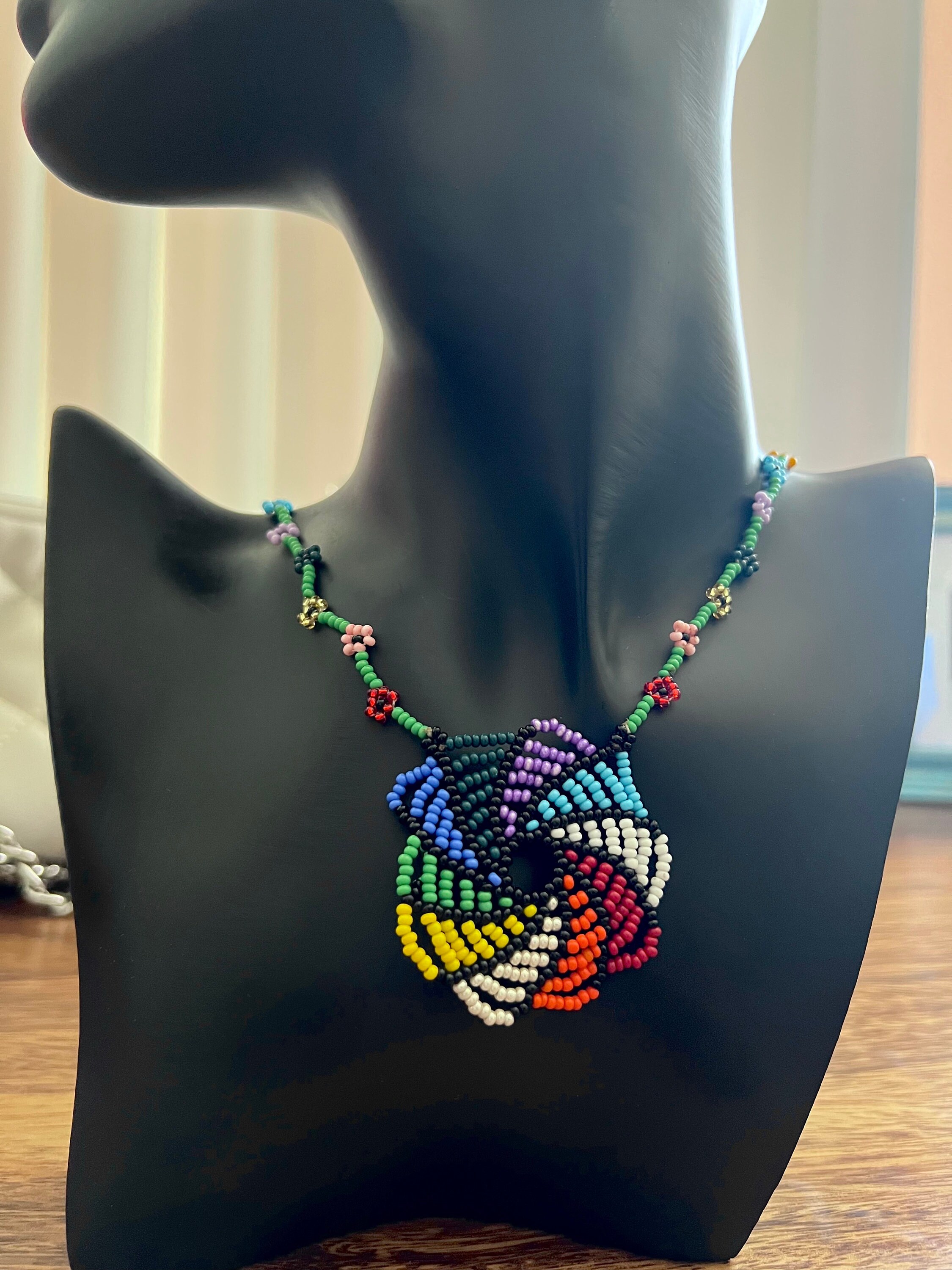 Spiral Pattern Seed Bead Embera Chami Necklace - Etsy
