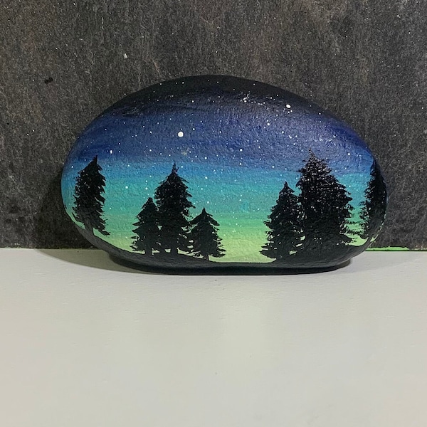 Stars Painted Rock - Etsy
