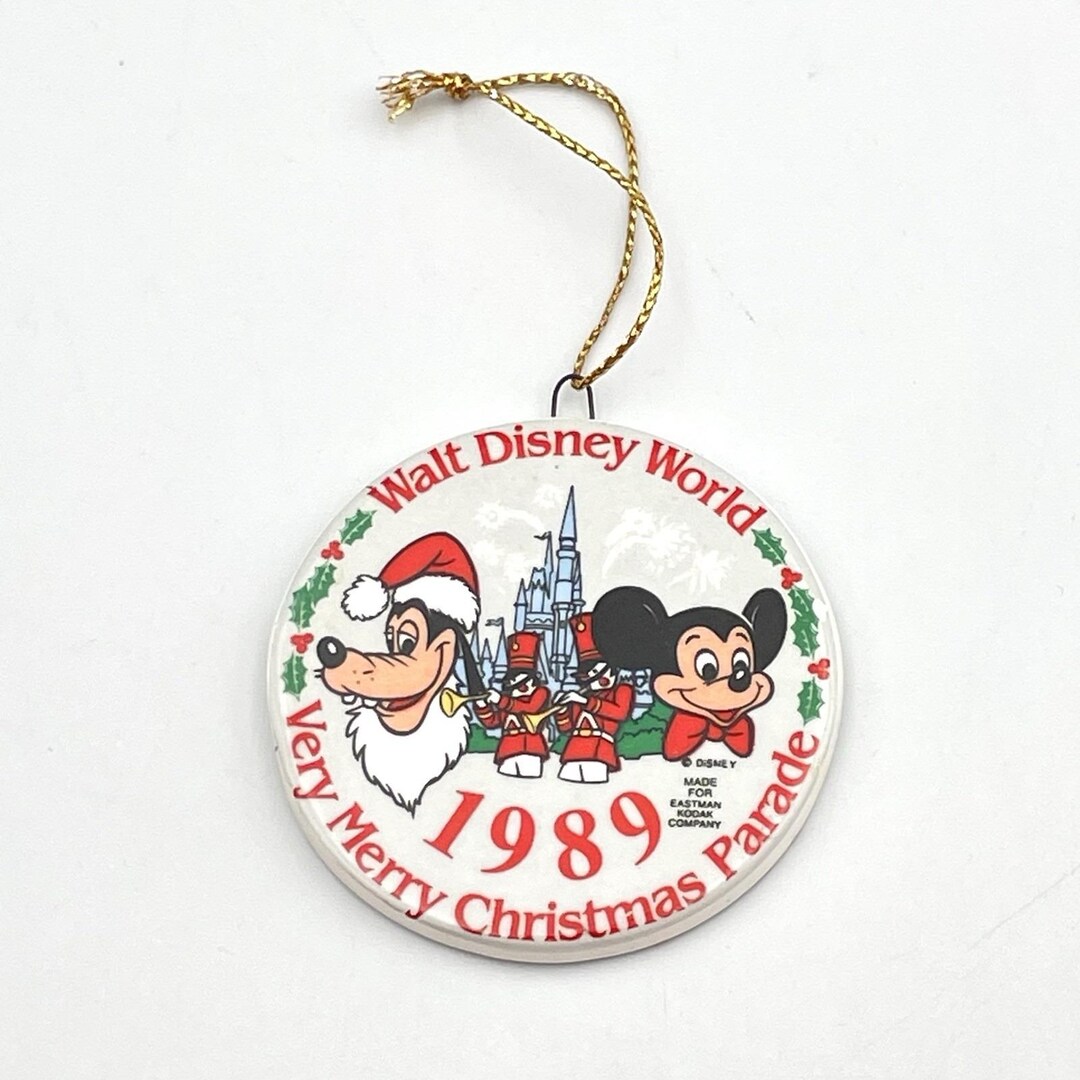 Vintage '89 Walt Disney World Very Merry Christmas Parade Ornament ...