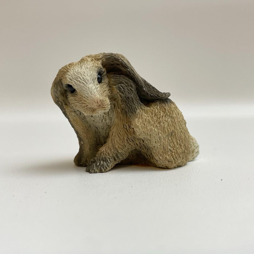 Vintage Stone Critters Littles Bunny Rabbit Lop Eared Figurine SCL-080 ...