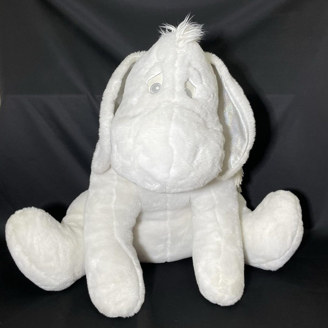 RARE 40" Jumbo Snowflake Pals Eeyore Disney Store Exclusive With Scarf White - Etsy