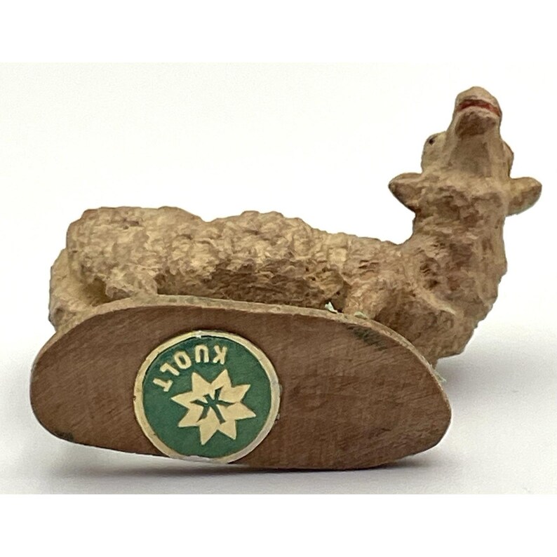Kuolt Wood Nativity Cow /oxen & Sheep / Lamb – Hand Carved Germany ...