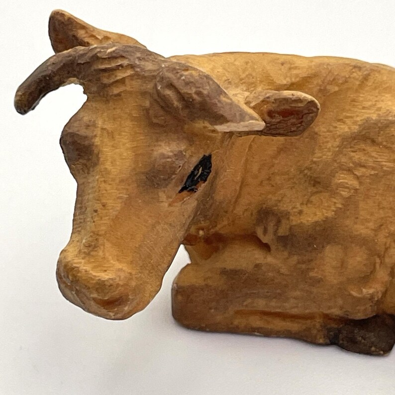 Kuolt Wood Nativity Cow /oxen & Sheep / Lamb – Hand Carved Germany ...