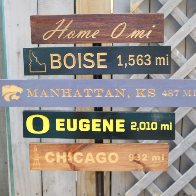 Mileage Signs - Etsy