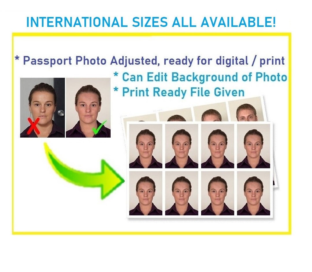 Passport & Visa Photo, Worldwide Delivery Digitally by Email, We Can ...