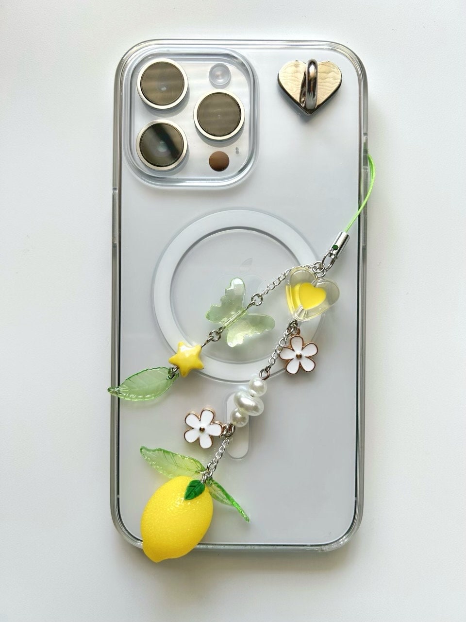 Lemon Charm With Flowers - Etsy