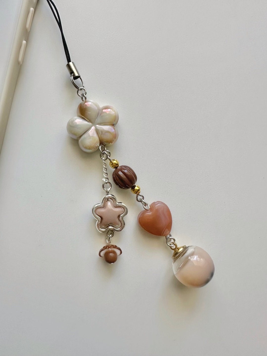 Brown Sugar Boba Milk Tea Phone Charm - Etsy