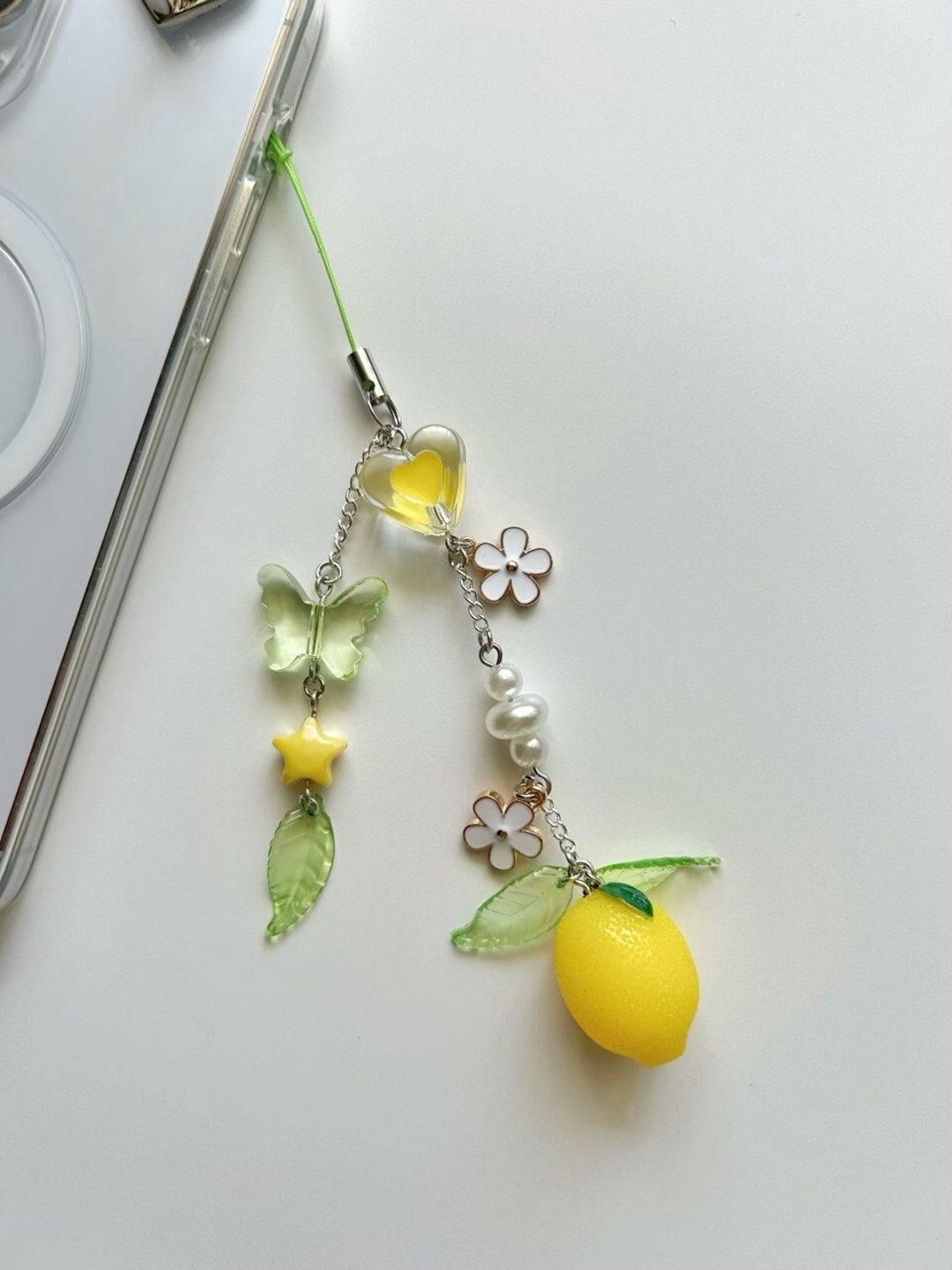 Lemon Charm With Flowers - Etsy