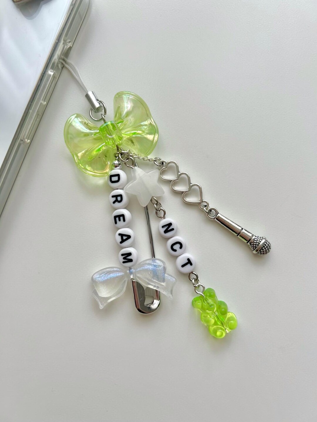 Green NCT DREAM Phone/lightstick Charm KPOP - Etsy