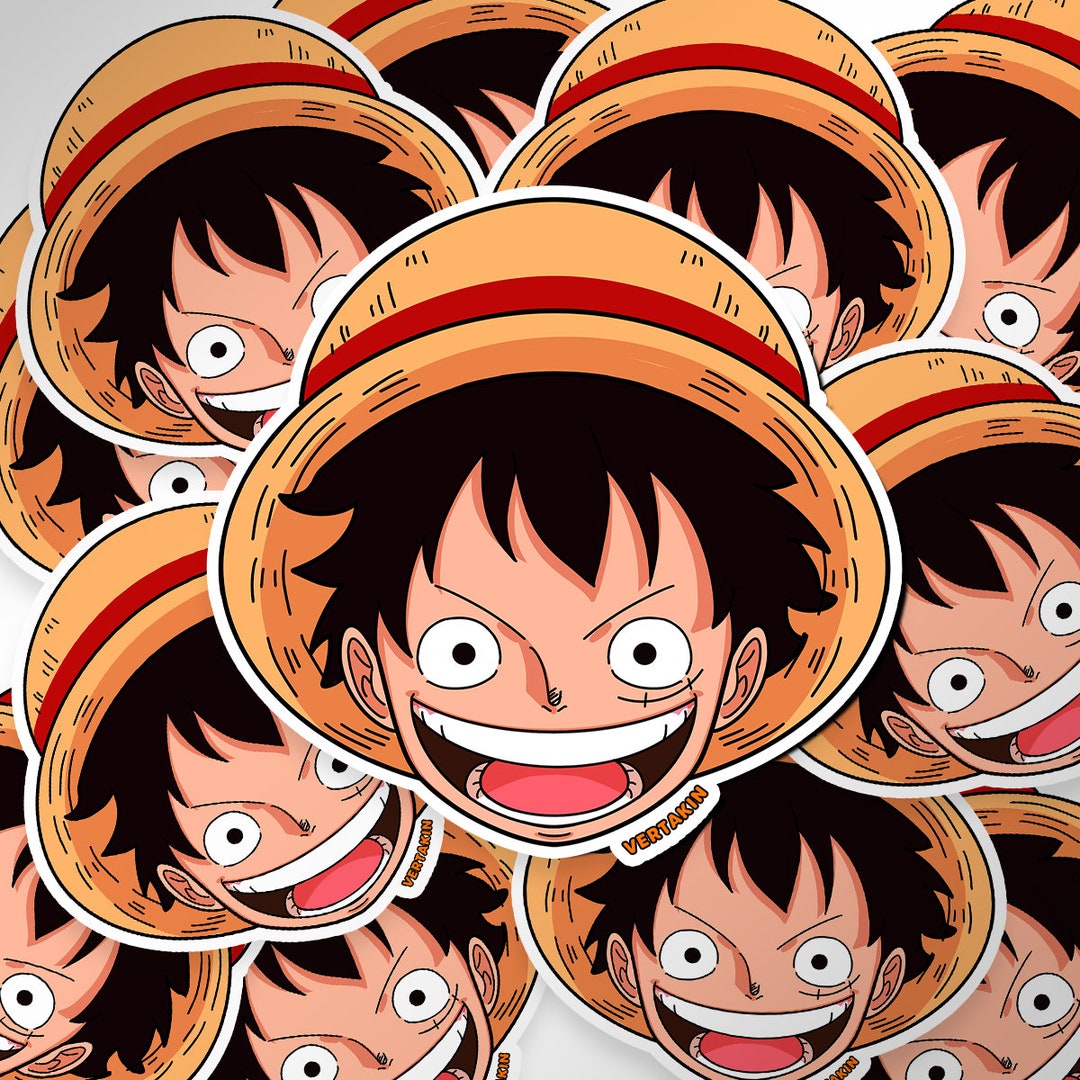 Cute Anime Pirates Chibi Face Sticker OP Stickers - Etsy