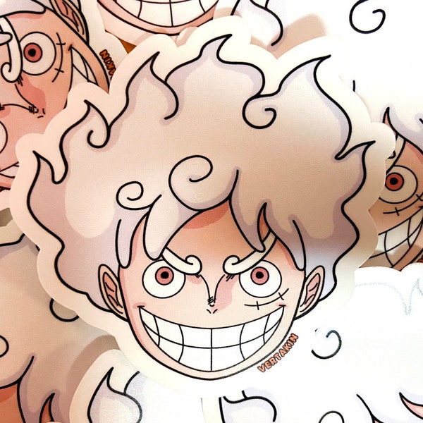 Gear 5 Luffy Stickers - Etsy