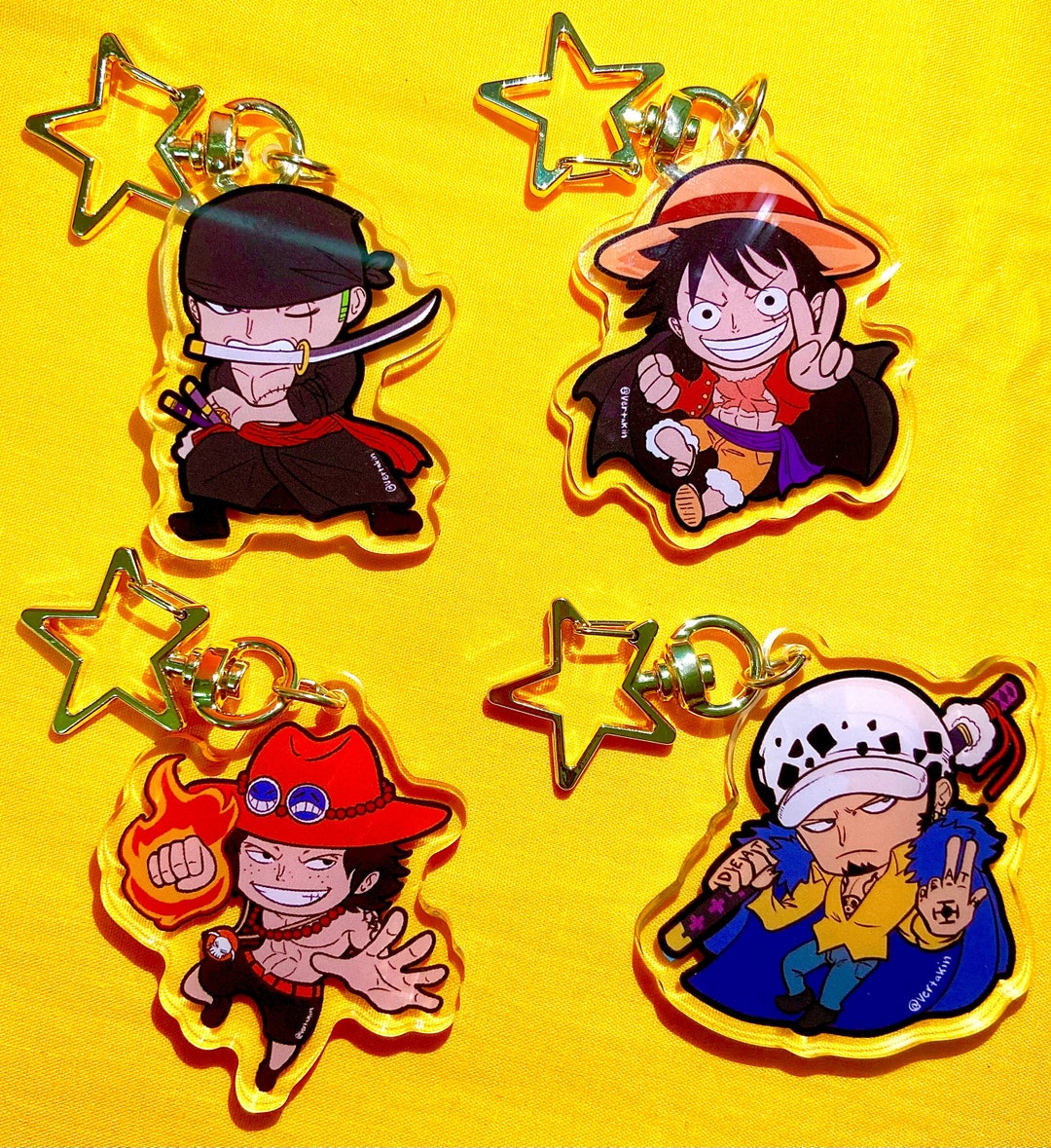 OP | Pirate Anime Acrylic Keychains - Etsy