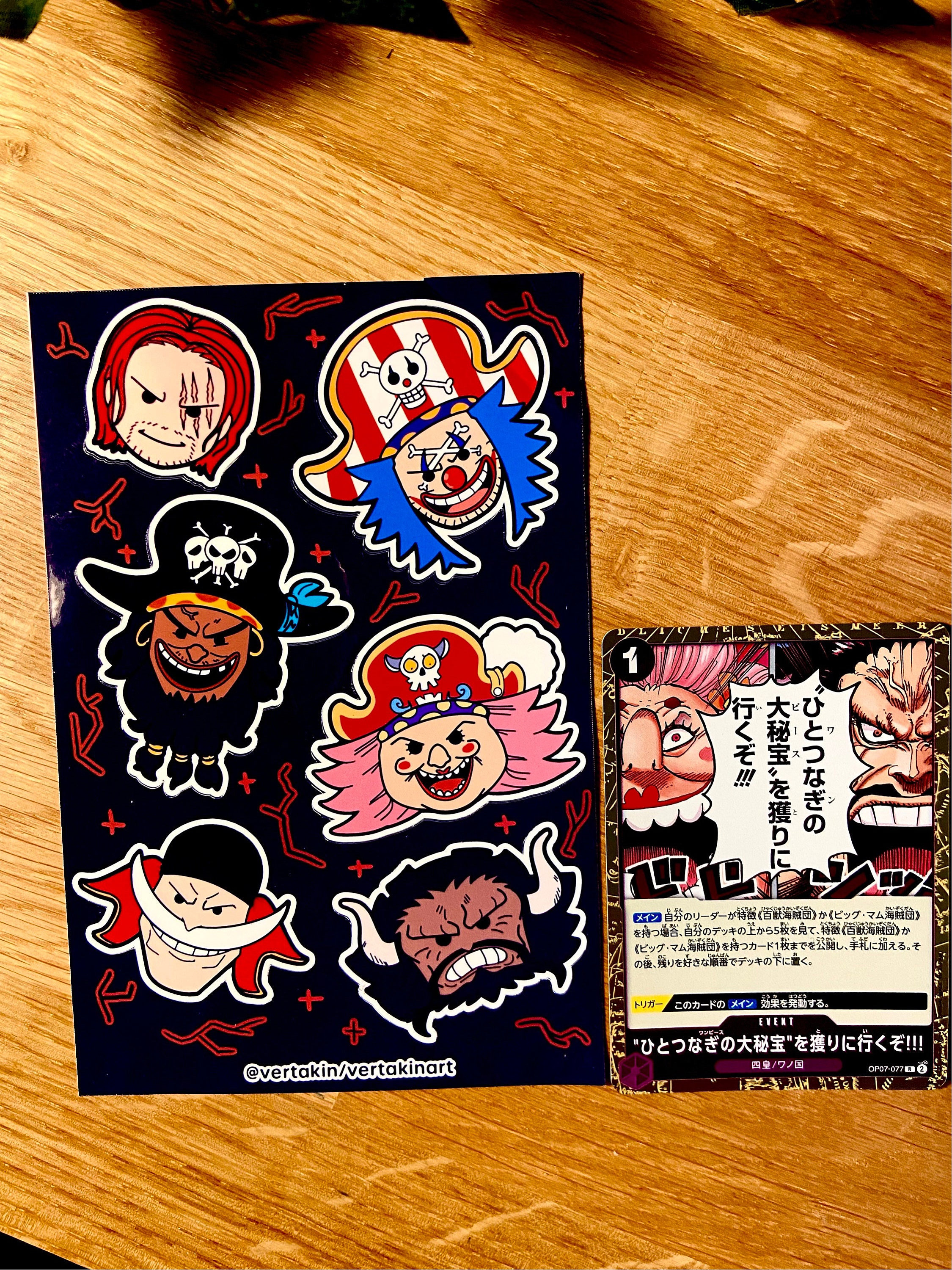 Pirate Anime Sticker Sheet Yonko Emperors of the Sea - Etsy