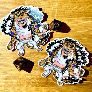 Awakened Zoan Rob Lucci One Piece Sticker| OP Stickers - Etsy