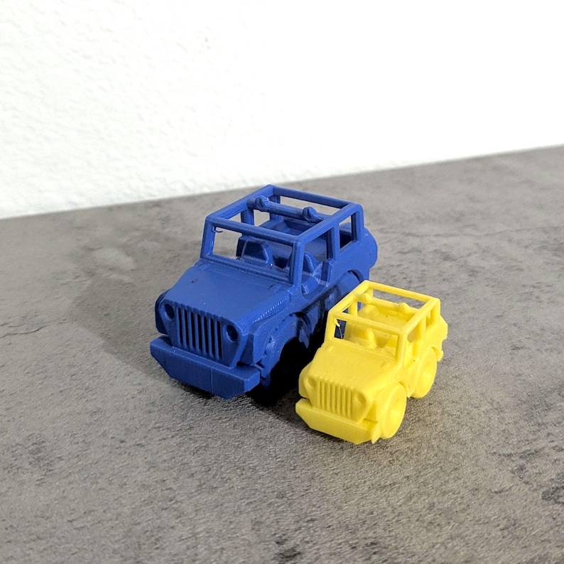 Mini Jeep Toy – 3D Printed Collectible for Jeep Lovers – Party Favor or ...