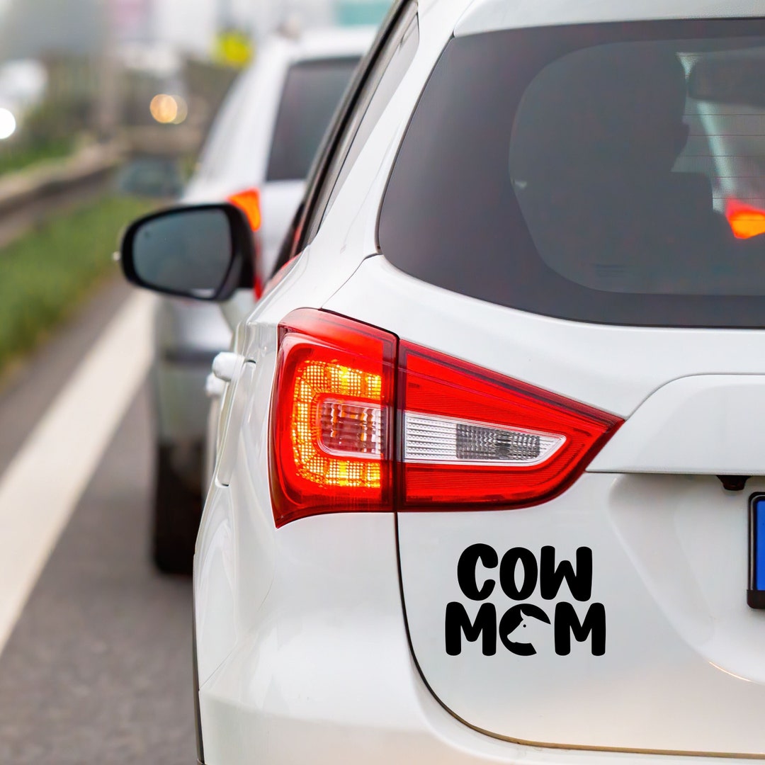 Cow Mom Sticker Cow Mom Bumper Sticker Cow Mom Laptop - Etsy