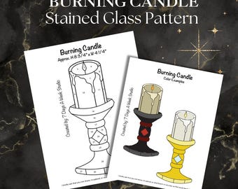 Poodle / Goldendoodle Dog Stained Glass Pattern Printable Digital ...