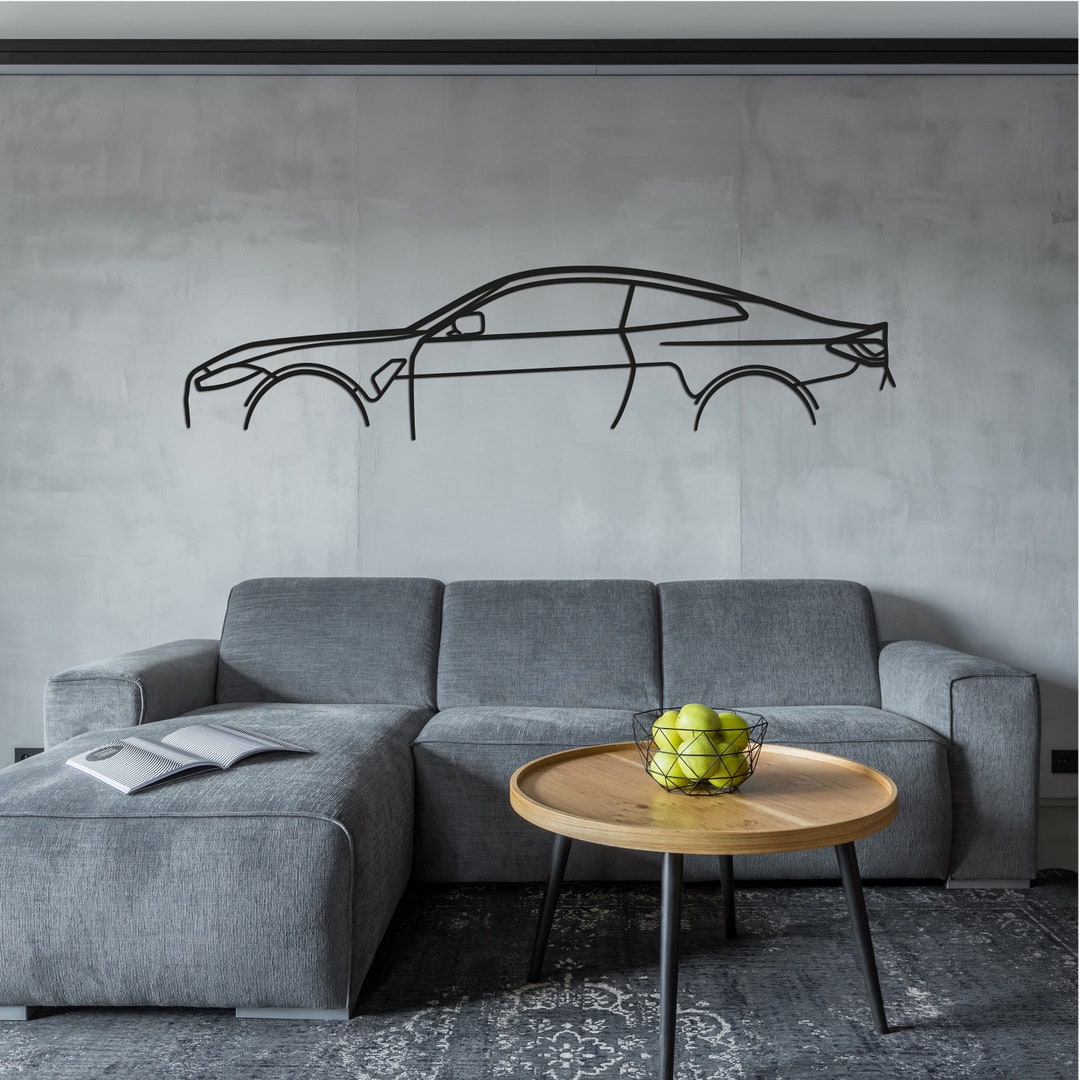 Bmw M4 Metal Wall Decor, Super Sports Car Silhouette, BMW M4 ...
