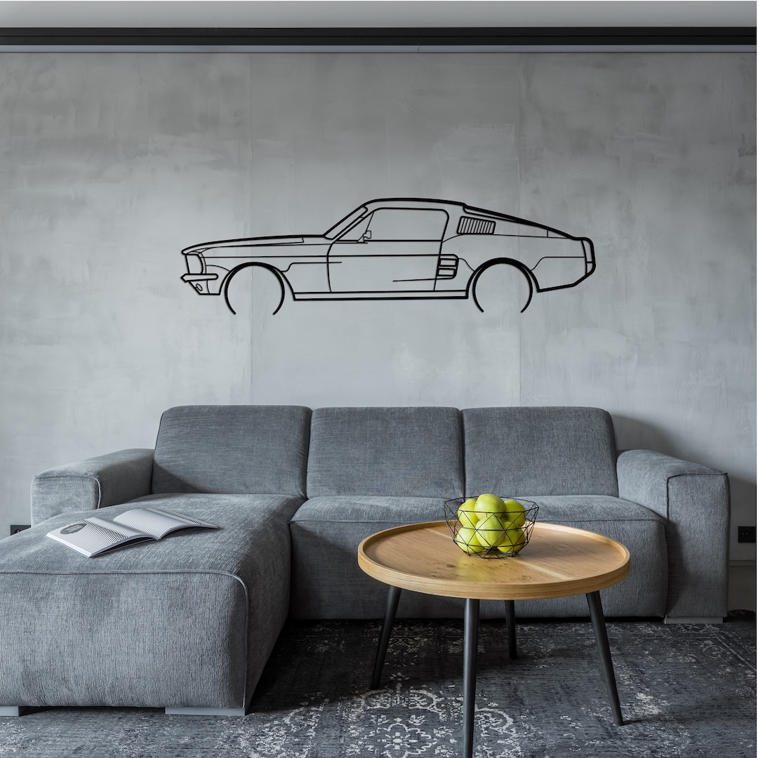 Iconic Ford Mustang Fastback Metal Art Vintage Mustang Wall - Etsy.de