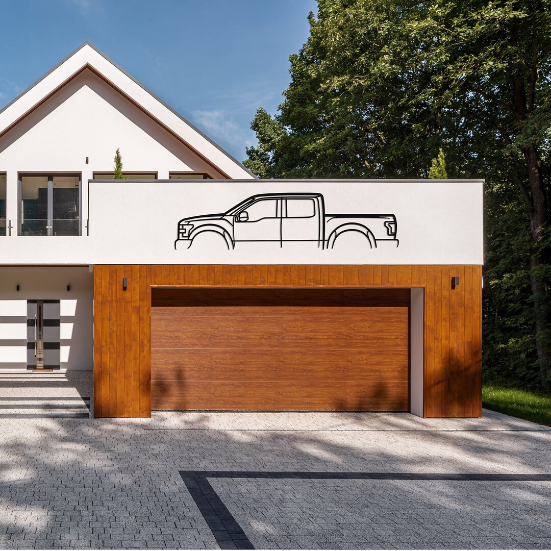 Ford F-150 Raptor Metal Sign, Ford Raptor Line Art Decor, Ford Car ...