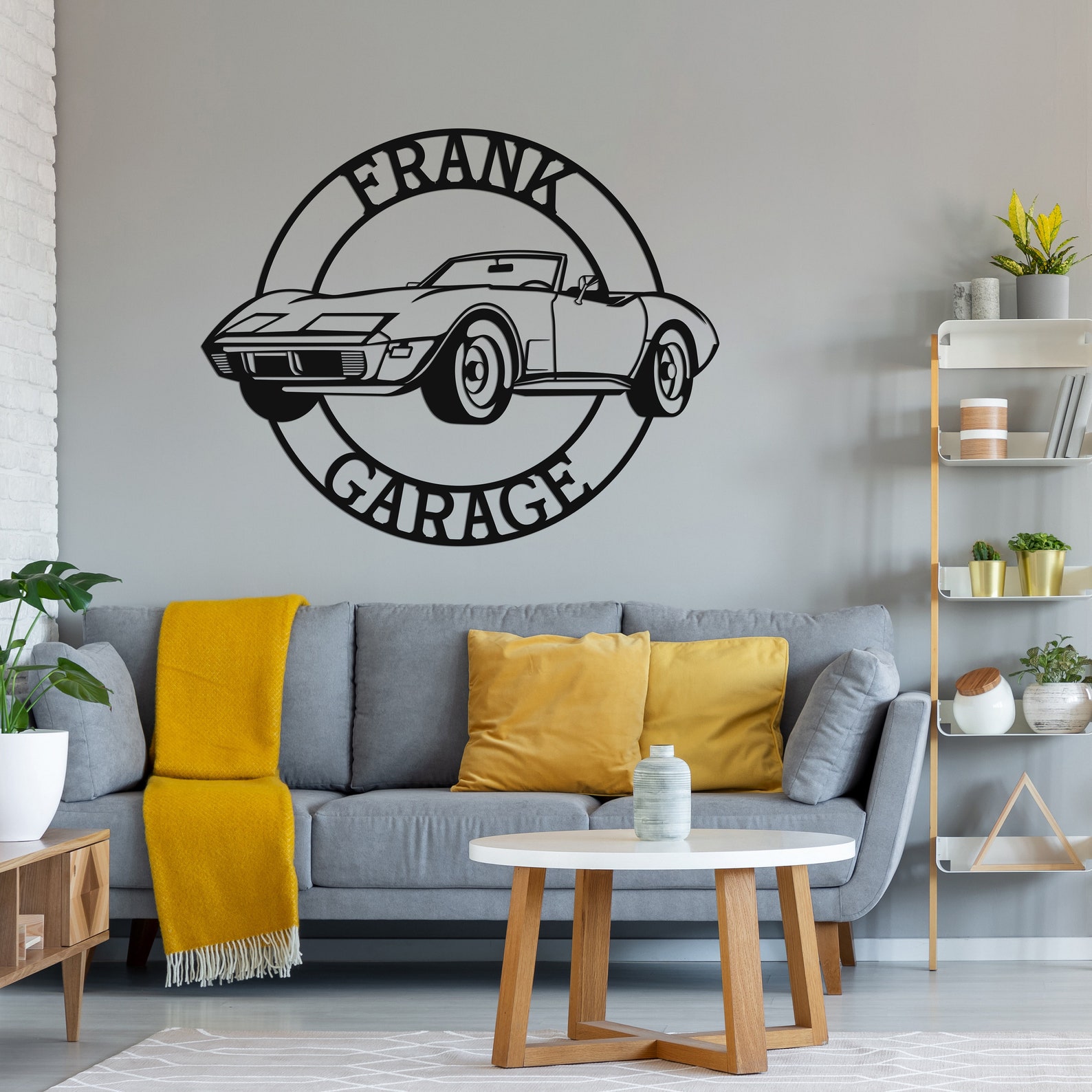 1974 Corvette Car Sign Personalized Car Wall Decor Name Sign - Etsy