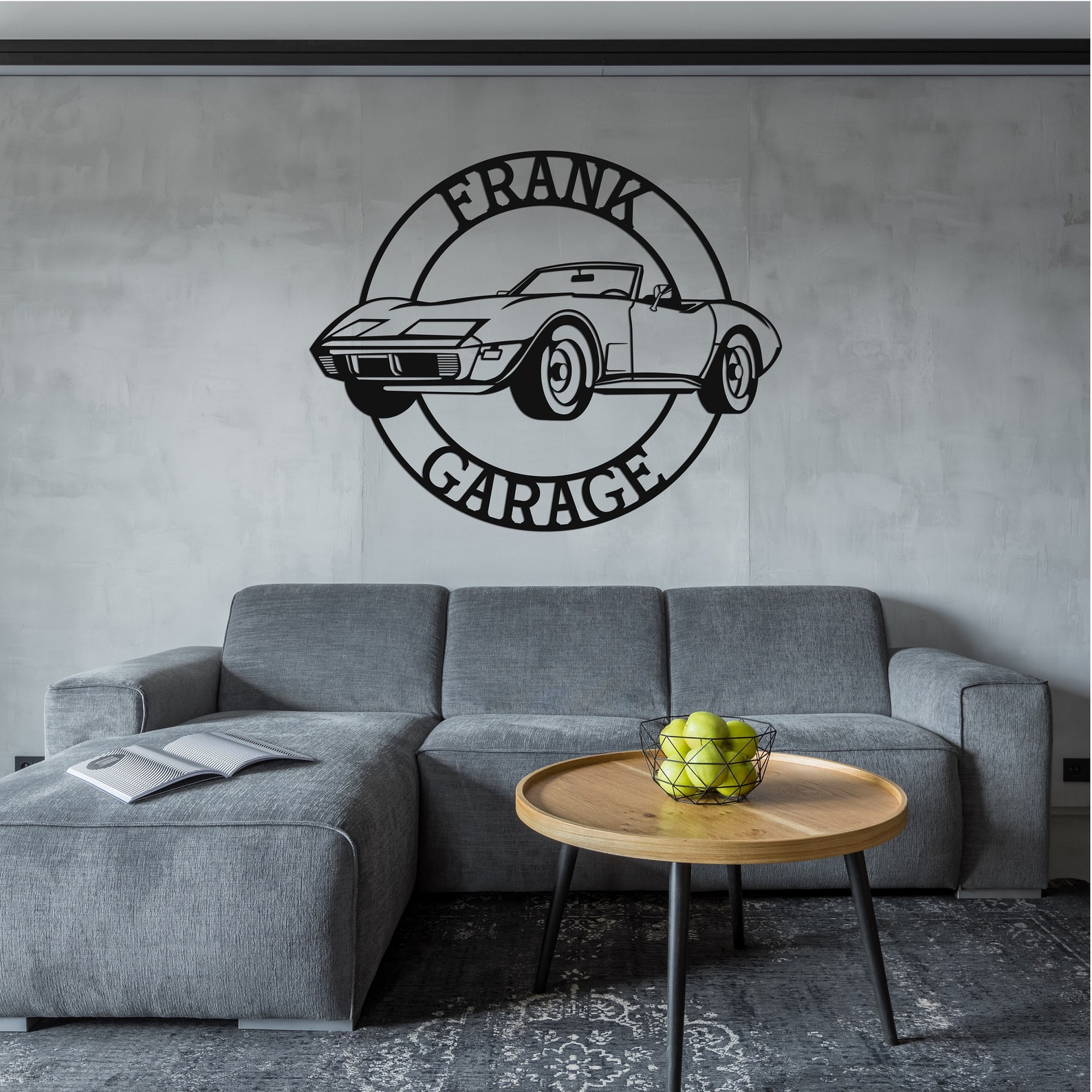 1974 Corvette Car Sign Personalized Car Wall Decor Name Sign - Etsy