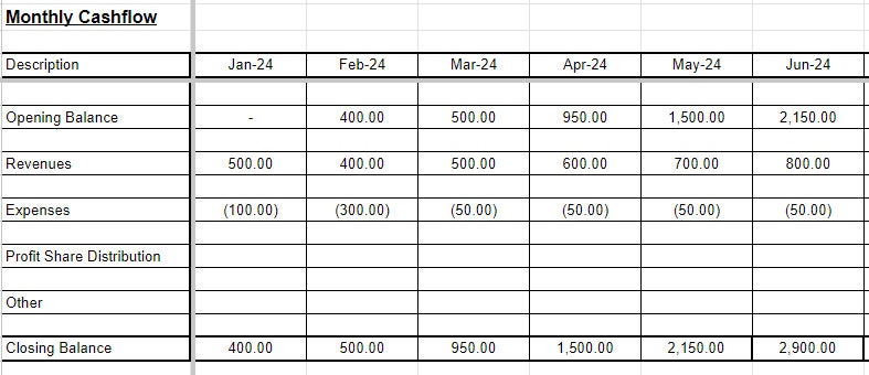 P&L, Cashflow, Profit Distribution, Revenue and Expense Analysis ...