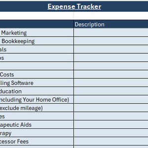 Expense, Mileage & Time Tracker - Spreadsheet - Annual Summary - Self ...