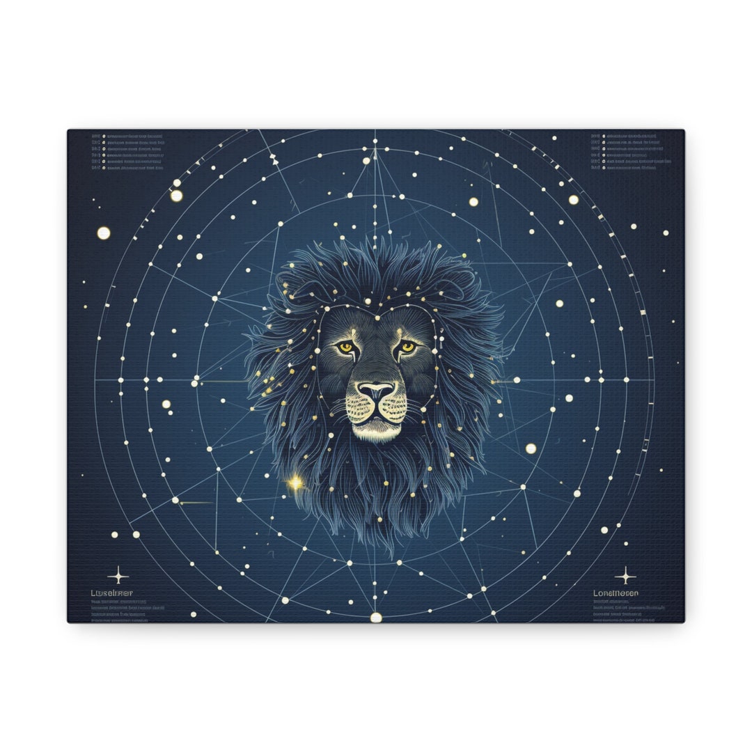 LEO Constellations Unique Art Chart / Map Wall Tapestry, Astronomy ...