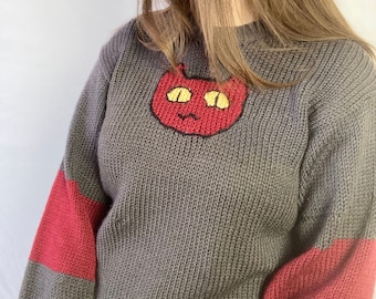 Marcy's Cat Sweater* MACHINE Knitting Pattern* Marceline the Vampire ...