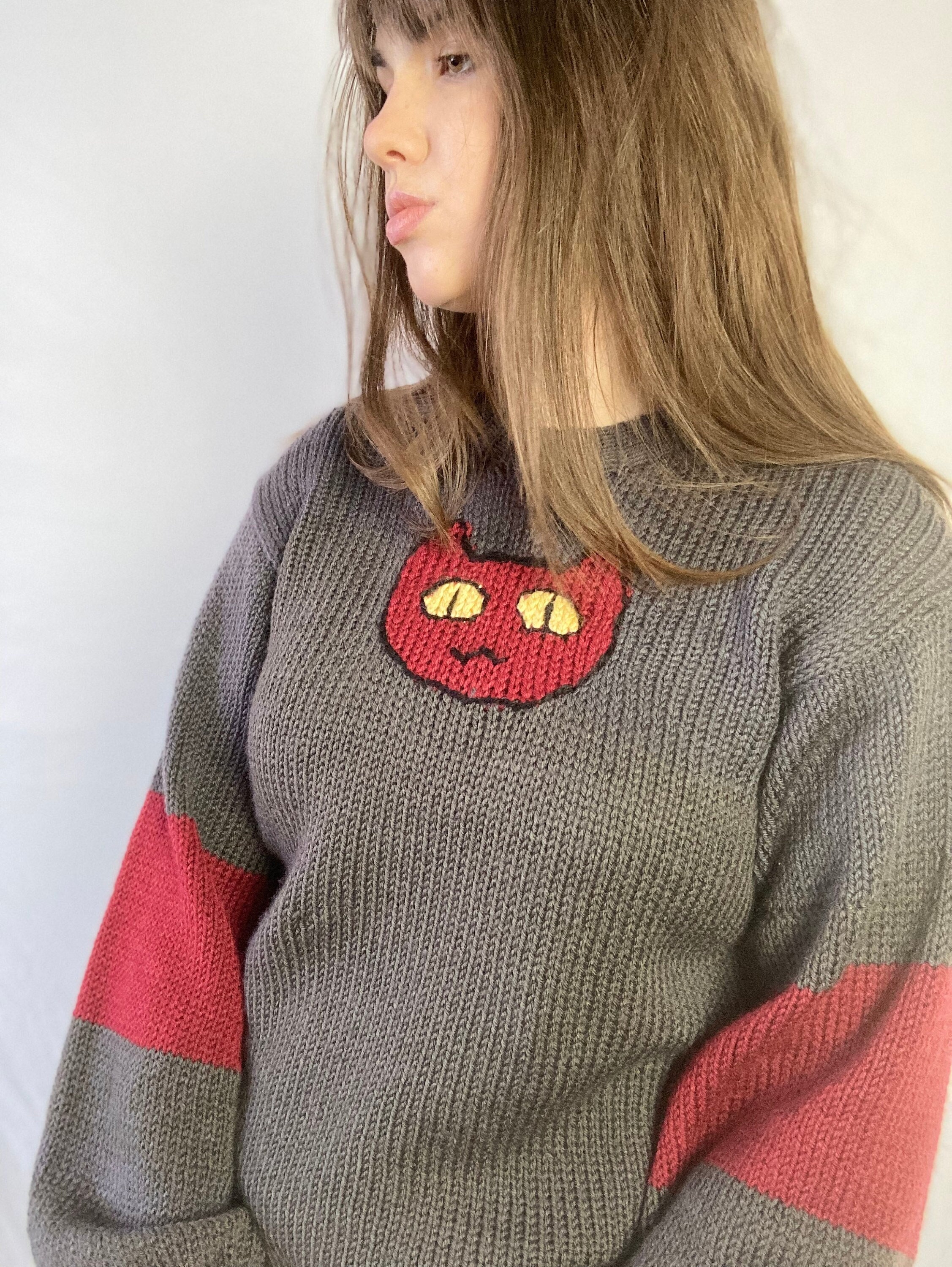 Marcy's Cat Sweater* MACHINE Knitting Pattern* Marceline the Vampire ...