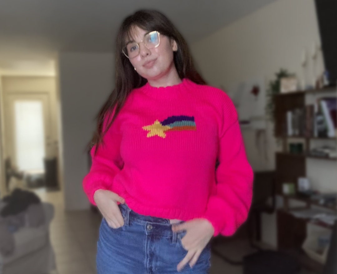 Mable's Star Sweater Machine Knitting Pattern: Gravity Falls Inspired ...