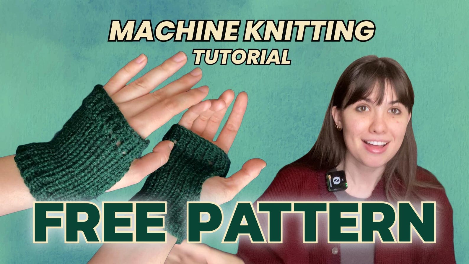 Fingerless Gloves Knitting Pattern: Mock Ribbed Machine Knit (PDF ...