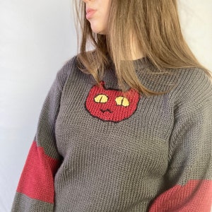 Marcy's Cat Sweater* Knitting Pattern* Marceline the Vampire Queen ...