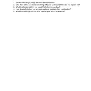 Reflection Questions for Kids, Therapy Questions, Counseling and Social ...