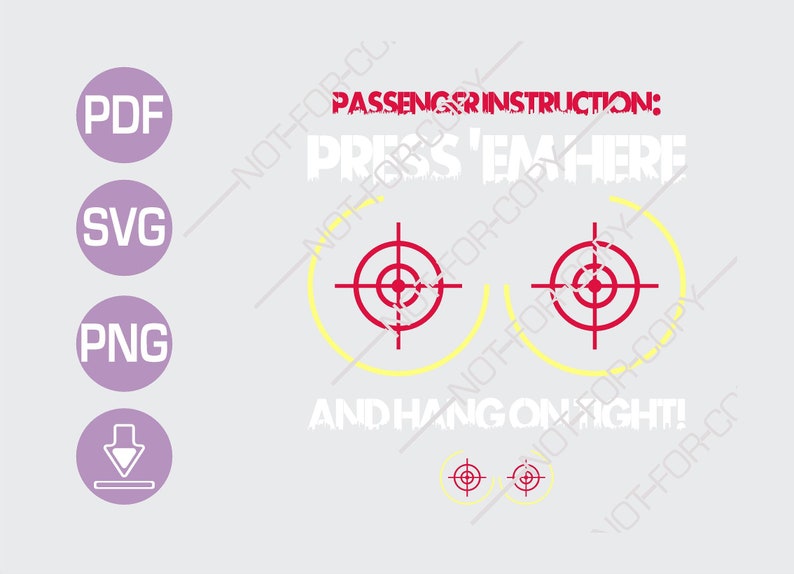 Passenger Instructions SVG - Etsy