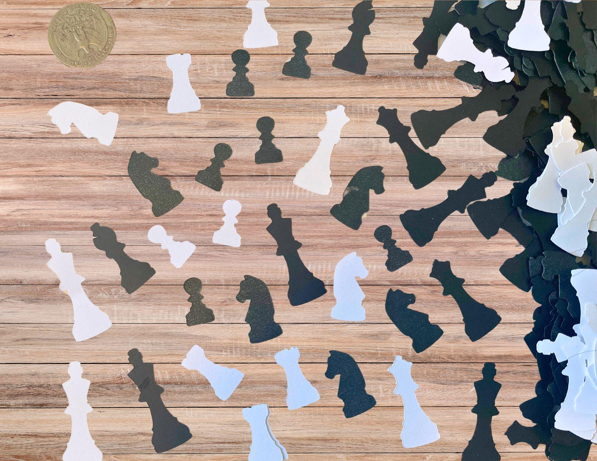 Chess Pieces Confetti | Table Scattered Centerpiece | Chess Theme ...