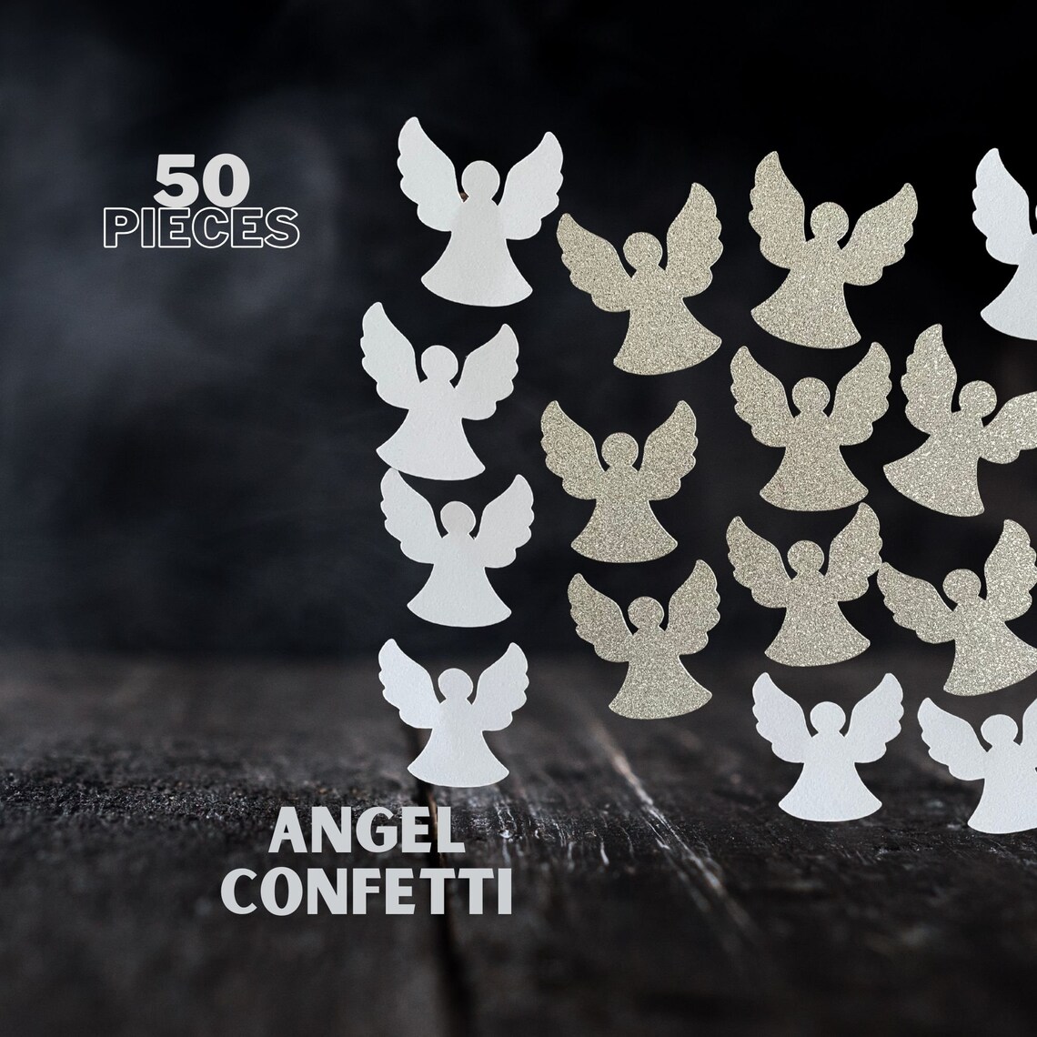Baptism Confetti Set | Christening | Doves, Angels, Cross | 52 Pieces ...