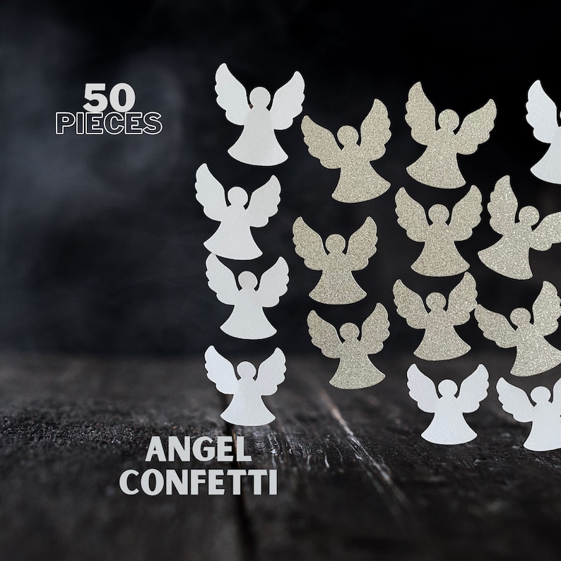 Baptism Confetti Set | Christening | Doves, Angels, Cross | 52 Pieces ...