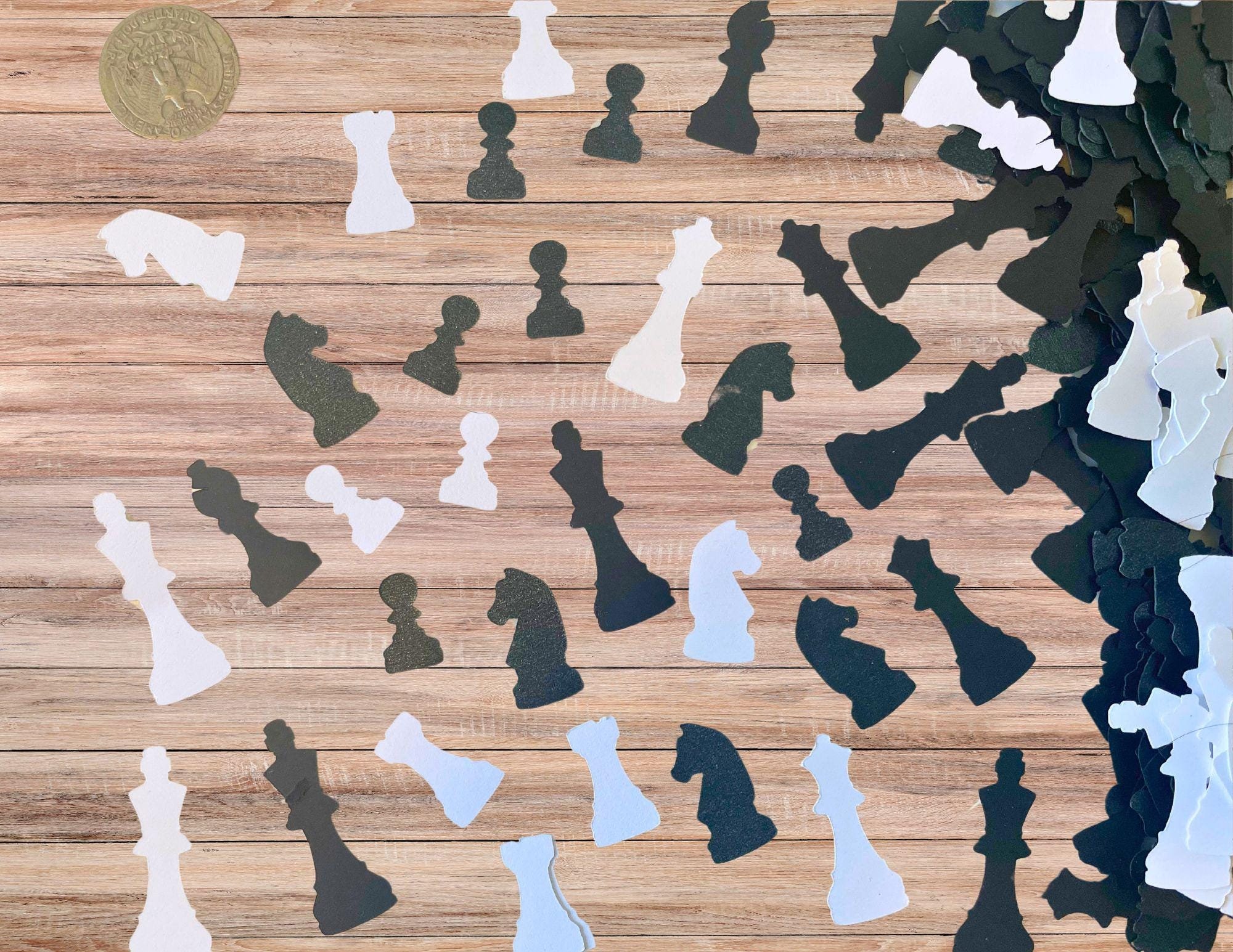 Chess Pieces Confetti | Table Scattered Centerpiece | Chess Theme ...
