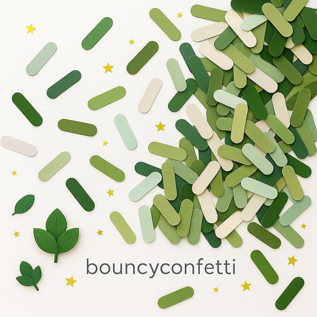 Forest Theme Sprinkle Confetti – 300 Pcs | Shades of Green Table ...