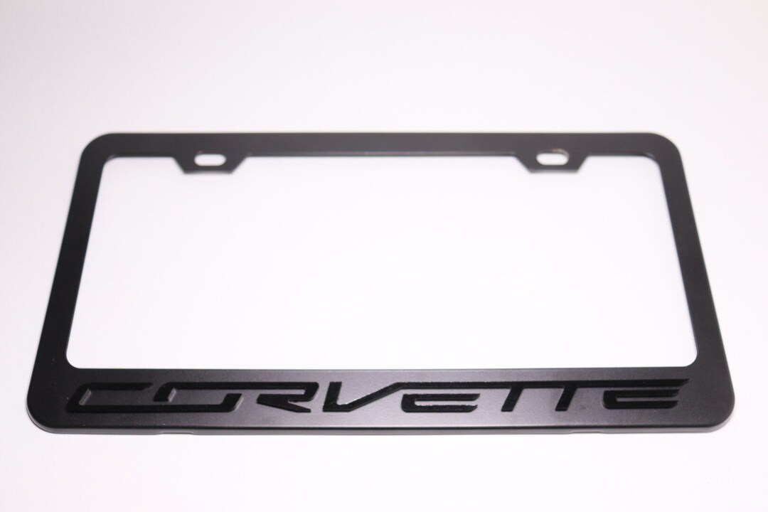 Corvette License Plate Frame - Etsy