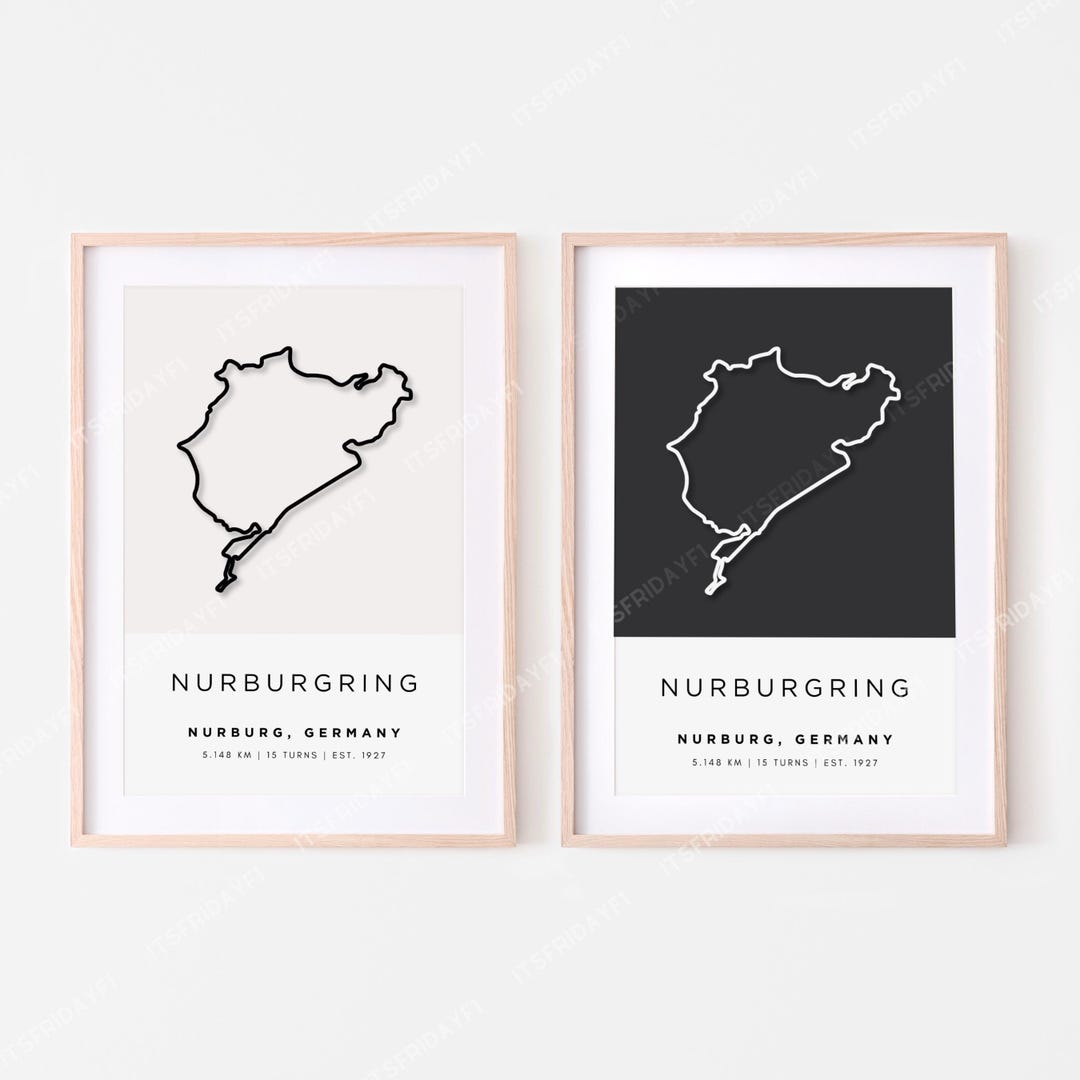 Germany Formula 1 Circuit Print | Minimalist F1 Track Wall Art (digital ...