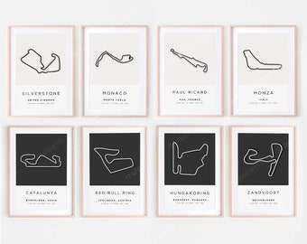 Formula 1 the Americas Track Bundle Prints 6 Circuits Digital Download ...